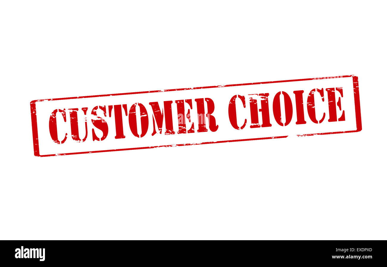 Rubber stamp with text customer choice inside, illustration Stock Photo ...