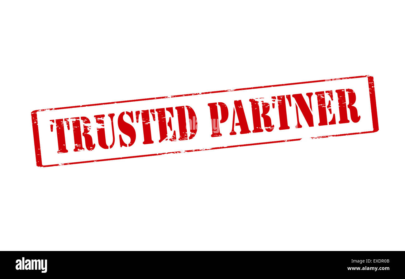 Rubber stamp with text trusted partner inside, illustration Stock Photo ...