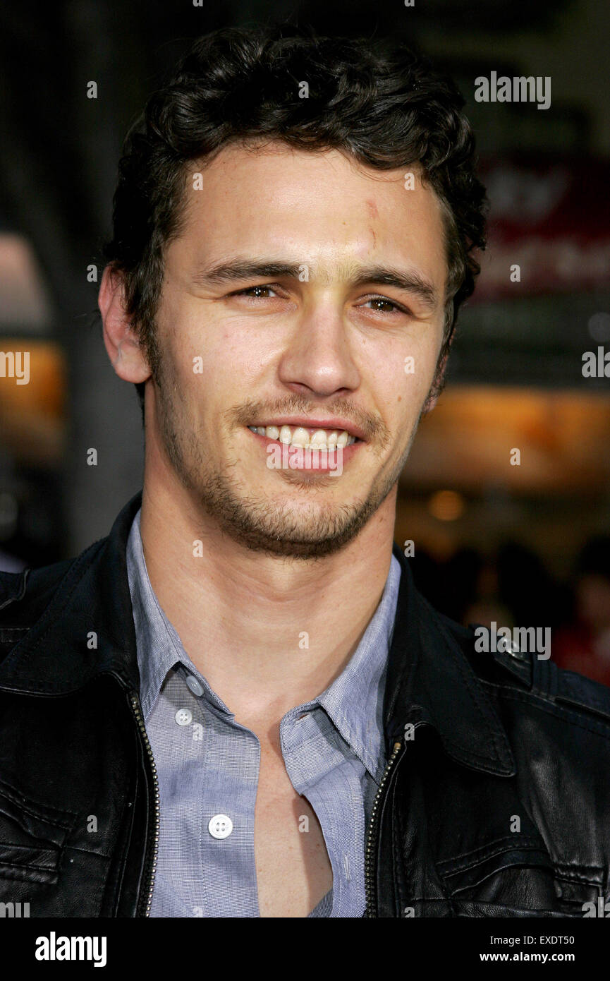 James Franco attends Los Angeles Premiere of "Knocked Up" held at the ...