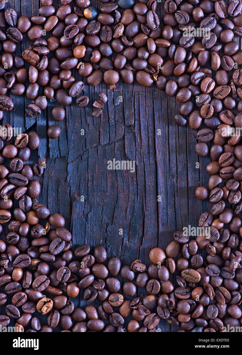 coffee background, copffee on the wooden table Stock Photo - Alamy