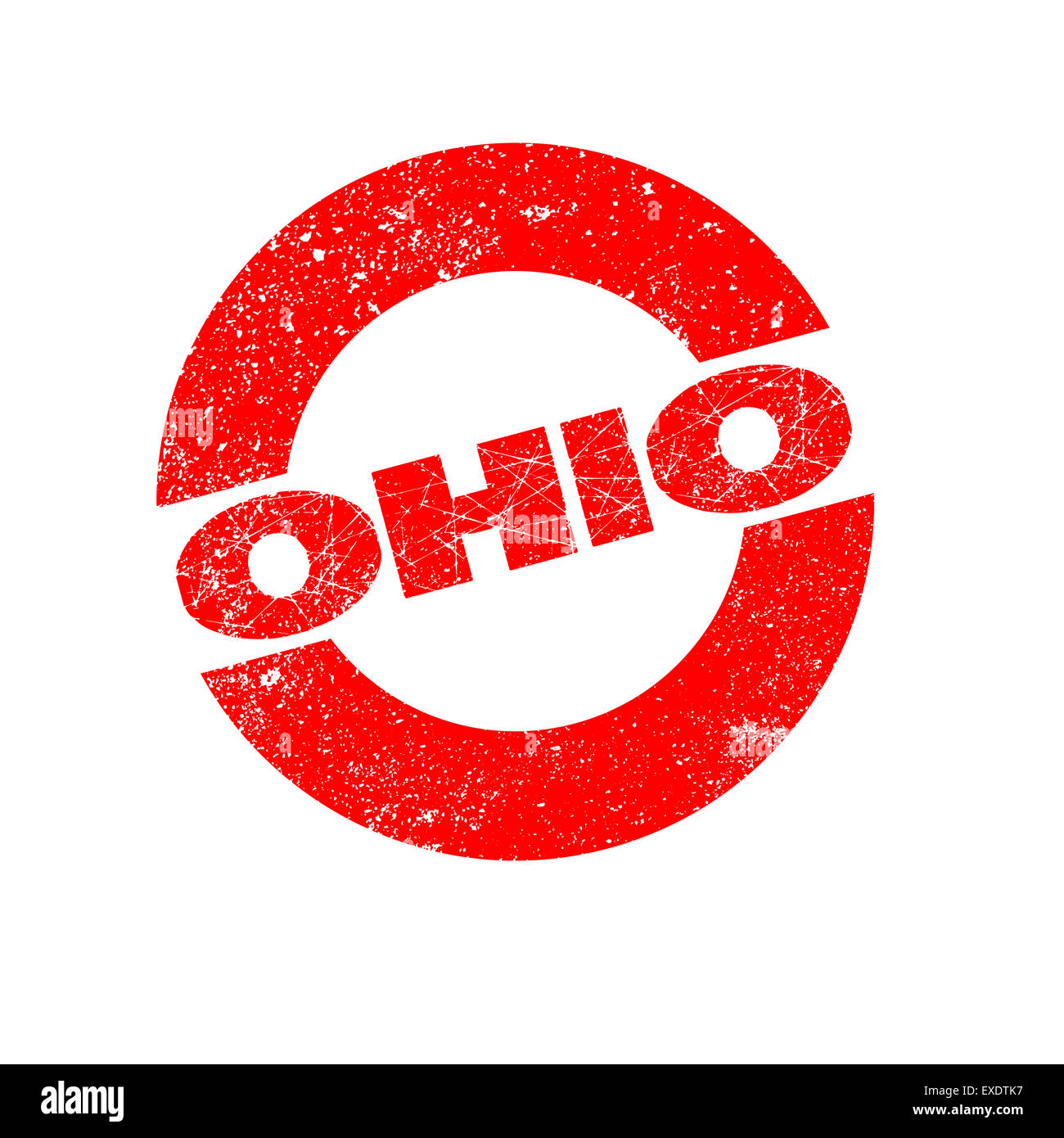 A rubber ink stamp with the text Ohio Stock Photo - Alamy