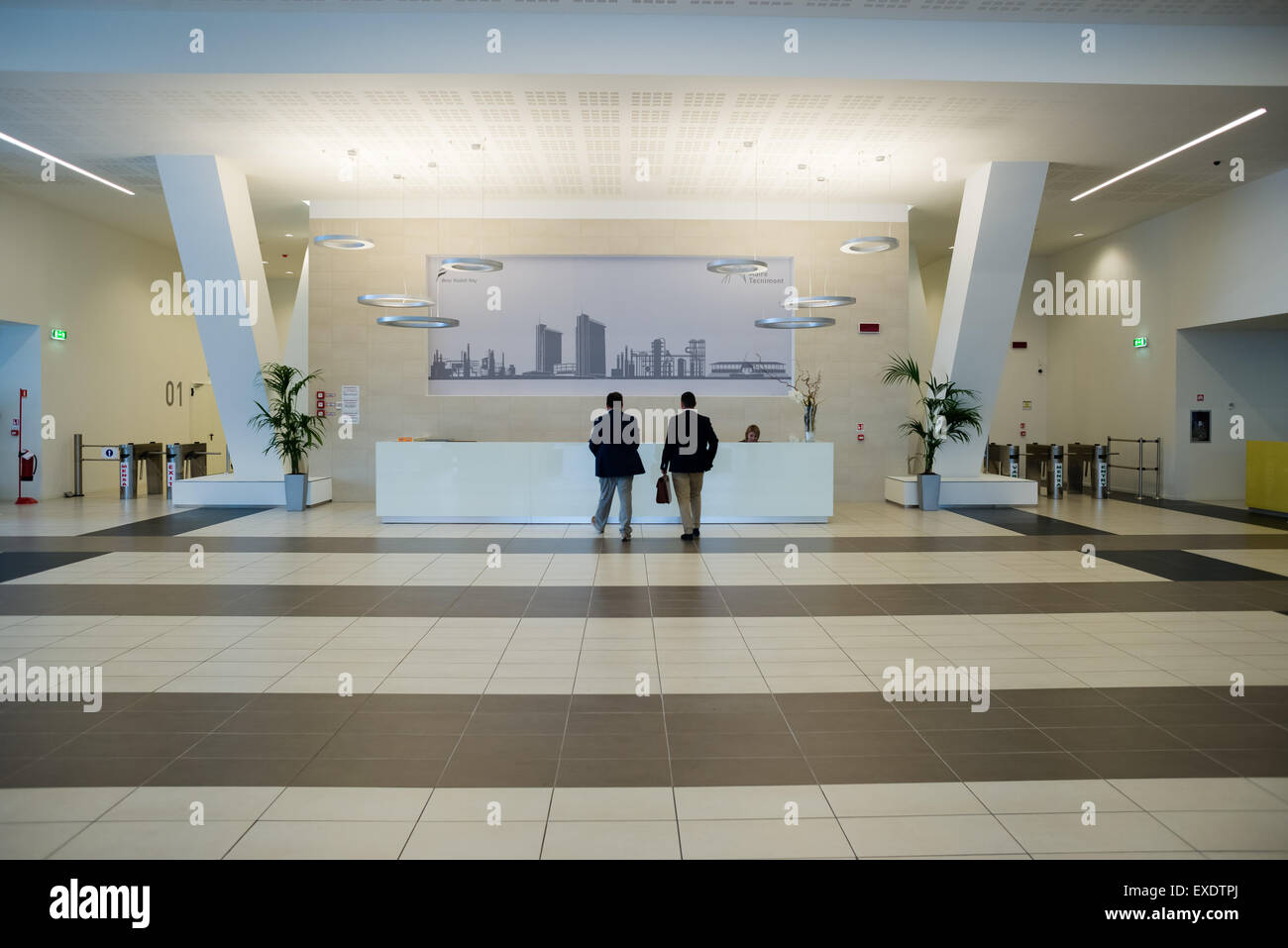 MILAN, ITALY - SEPTEMBER 27: Garibaldi Towers interior on September 27 ...