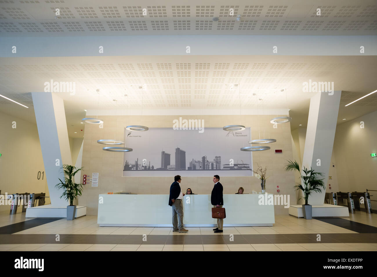 MILAN, ITALY - SEPTEMBER 27: Garibaldi Towers interior on September 27 ...