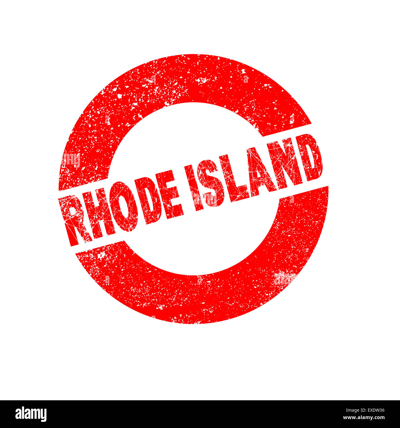 A rubber ink stamp with the text Rhode Island Stock Photo - Alamy