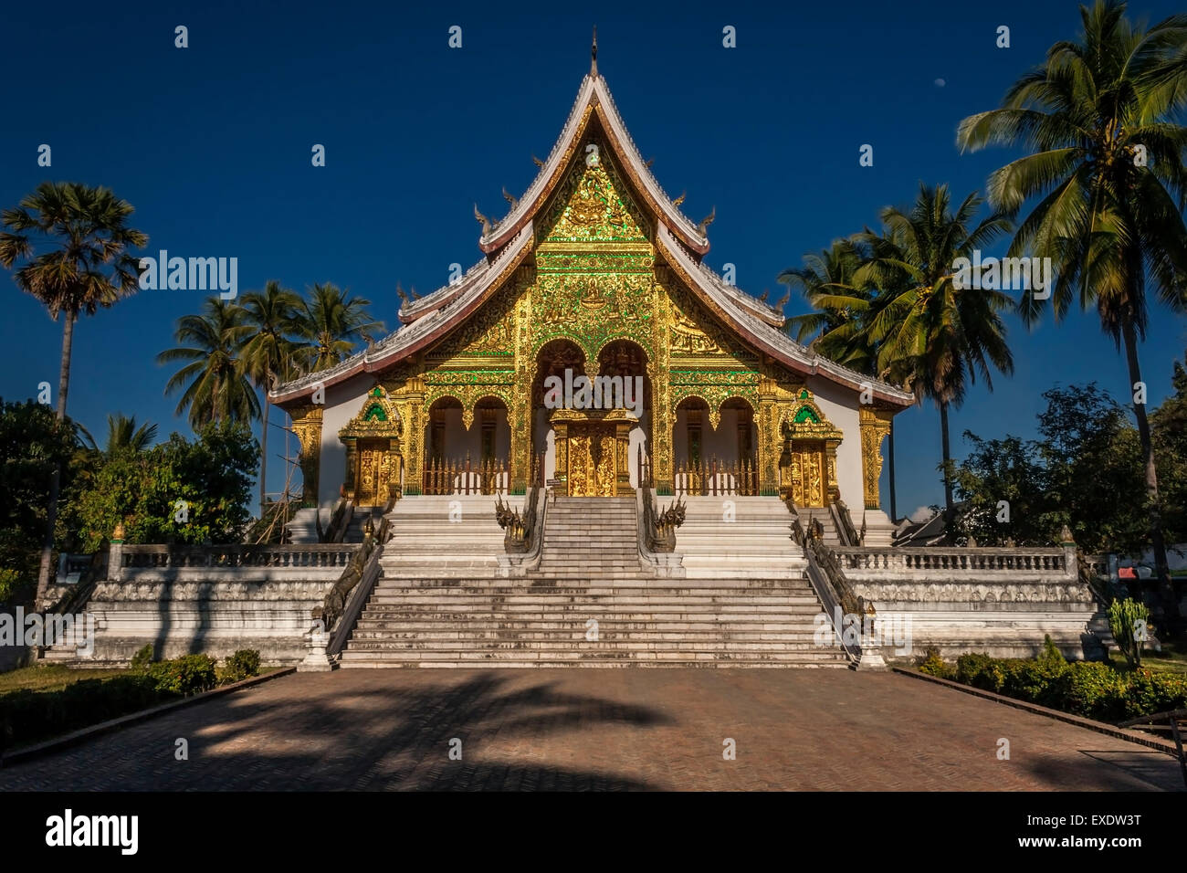 Buddhist Temple at Laos Stock Photo - Alamy