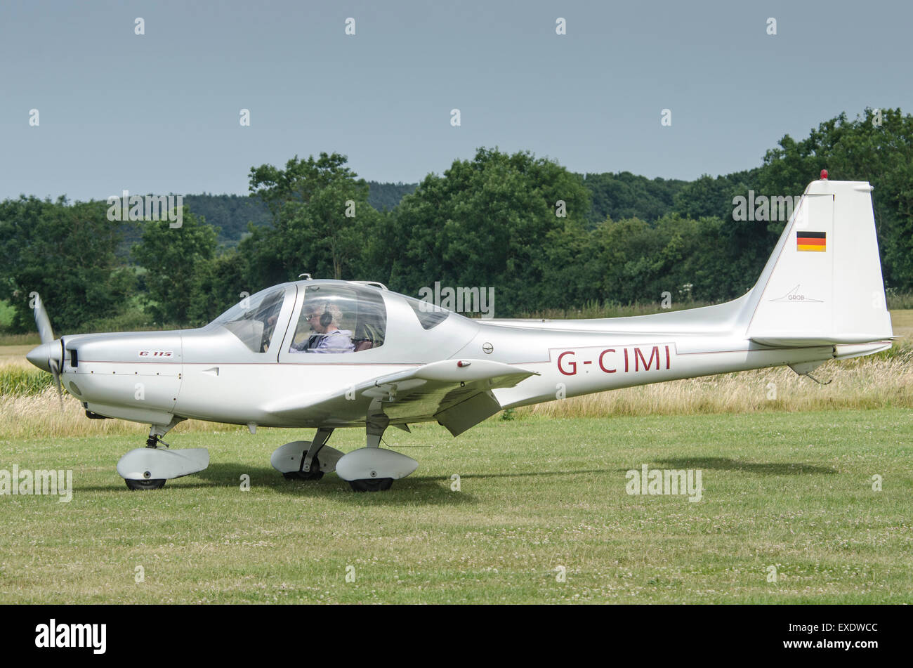 Grob G115 G-CIMI light aircraft Stock Photo - Alamy