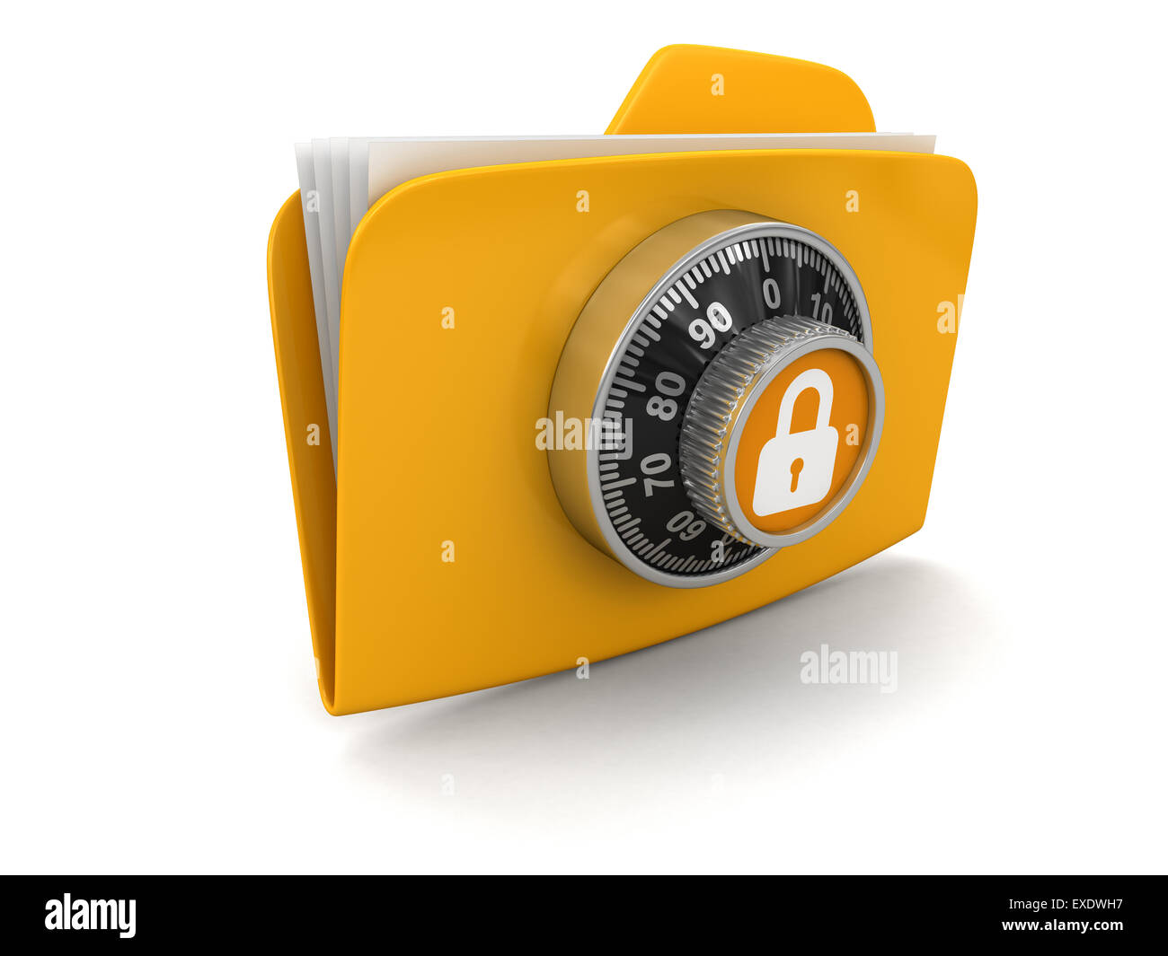 File protection. Image with clipping path Stock Photo - Alamy