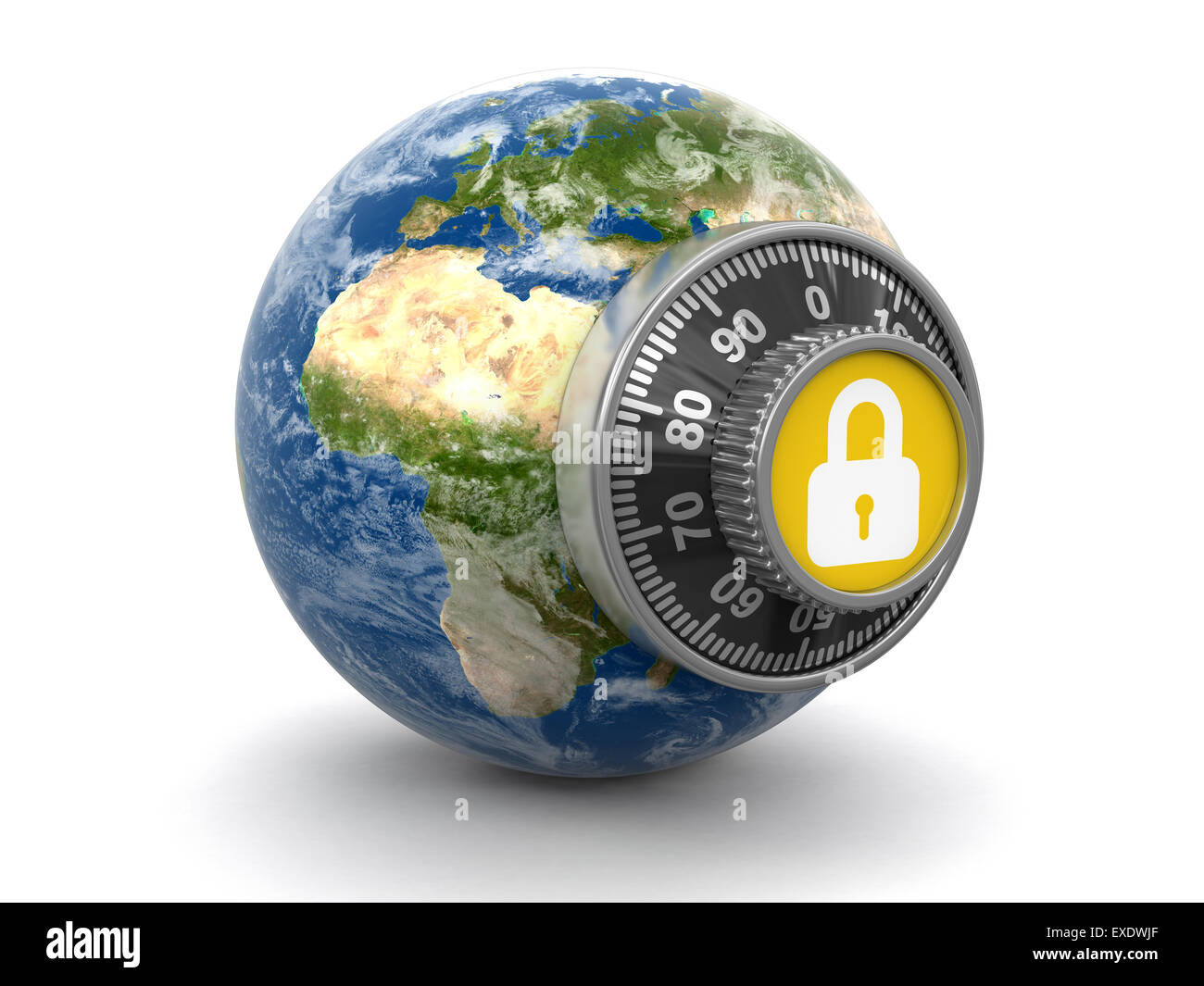 World protection. Image with clipping path Stock Photo - Alamy