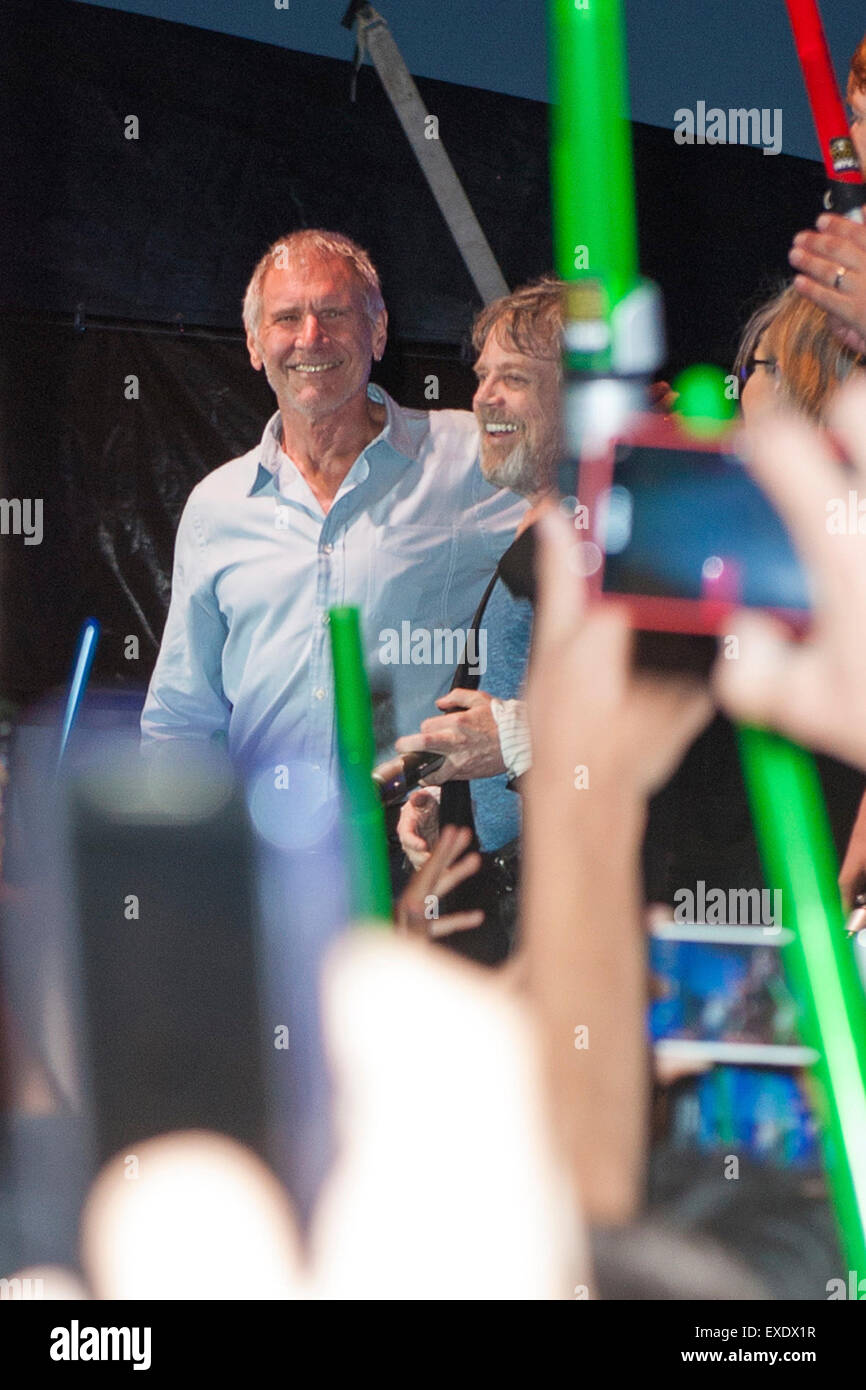 Harrison Ford und Mark Hamill during 'Star Wars' Event at the San Diego ...