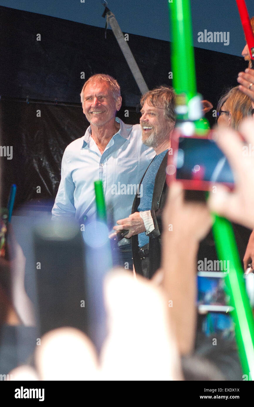 Harrison Ford und Mark Hamill during 'Star Wars' Event at the San Diego ...