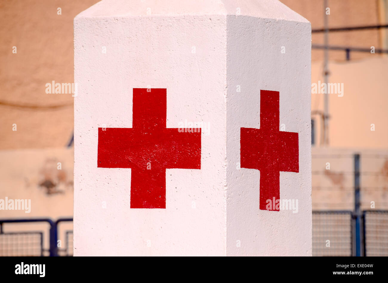 Red Cross Medical Sign Stock Photo - Alamy
