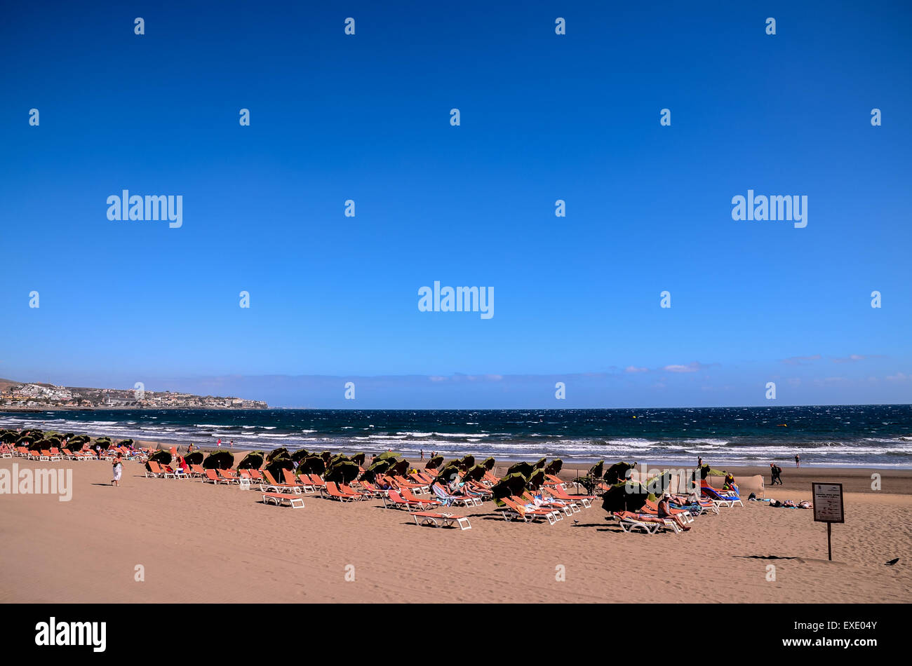 Playa del Ingles Tropical Beach Stock Photo - Alamy