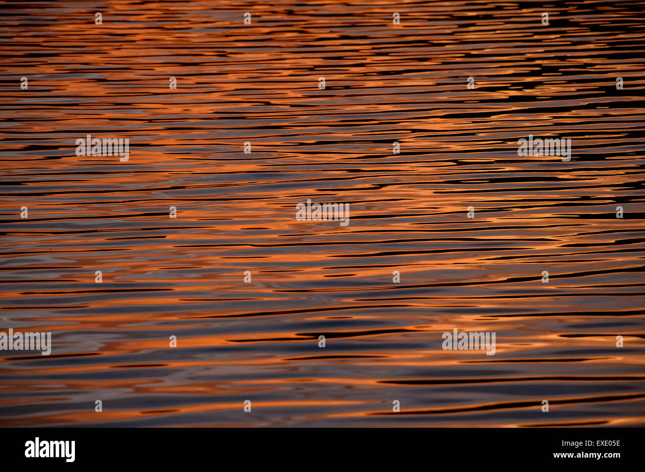 Sunset Water Texture Stock Photo - Alamy