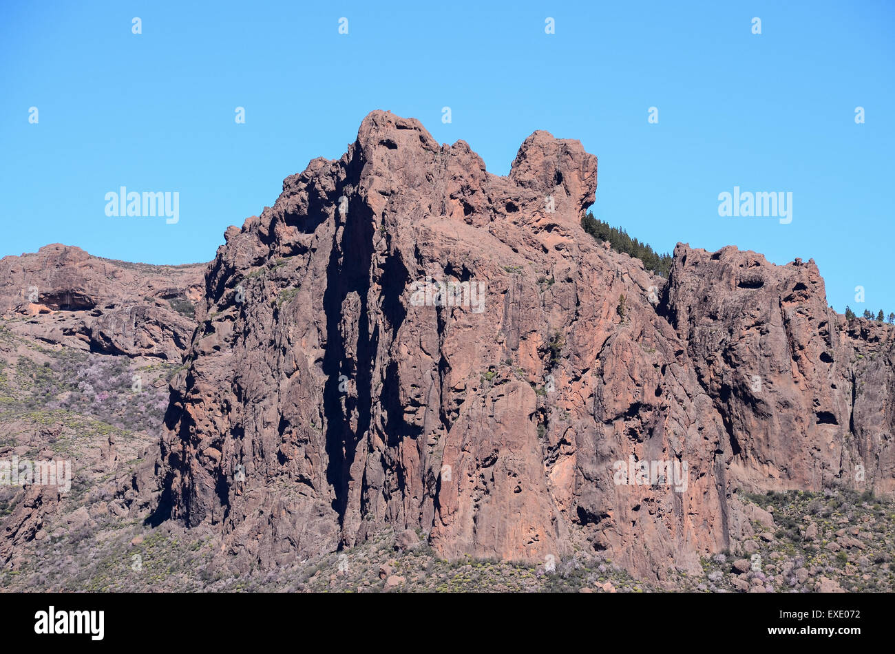 Volcanic Rock Basaltic Formation in Gran Canaria Stock Photo - Alamy