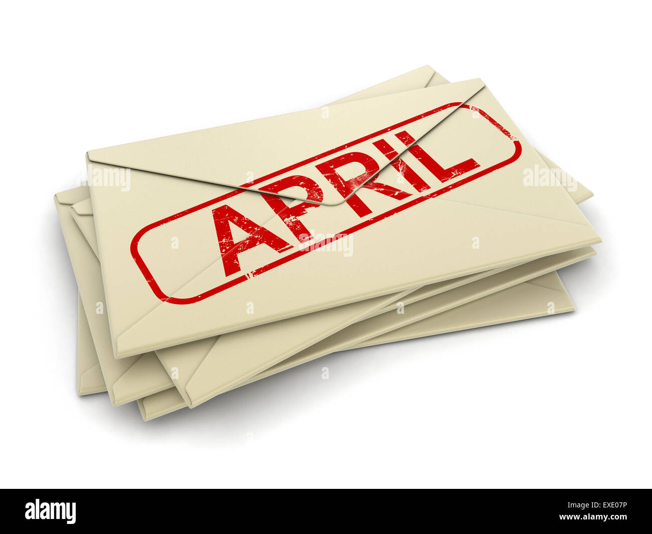 april letters (clipping path included Stock Photo - Alamy