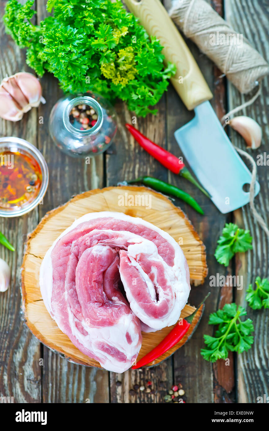 Beef roulade raw meat recipe hi-res stock photography and images - Alamy