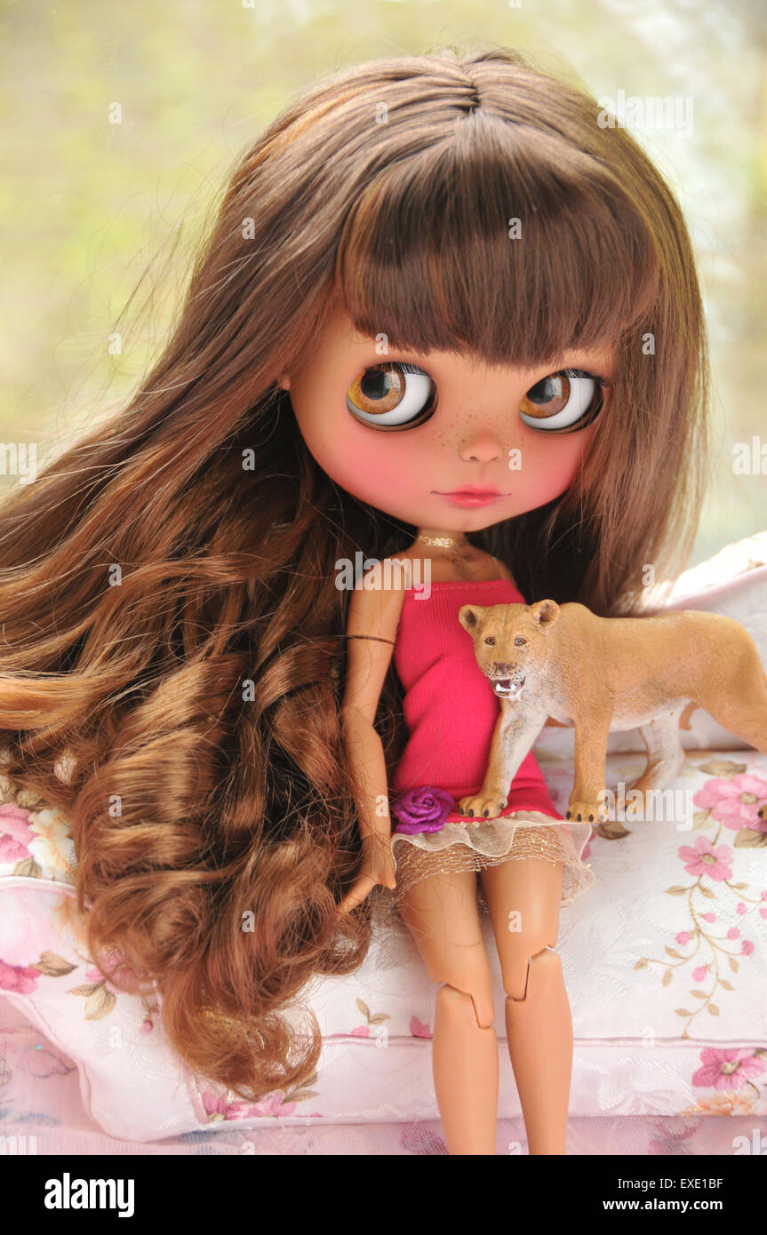 Beautiful art doll Stock Photo - Alamy