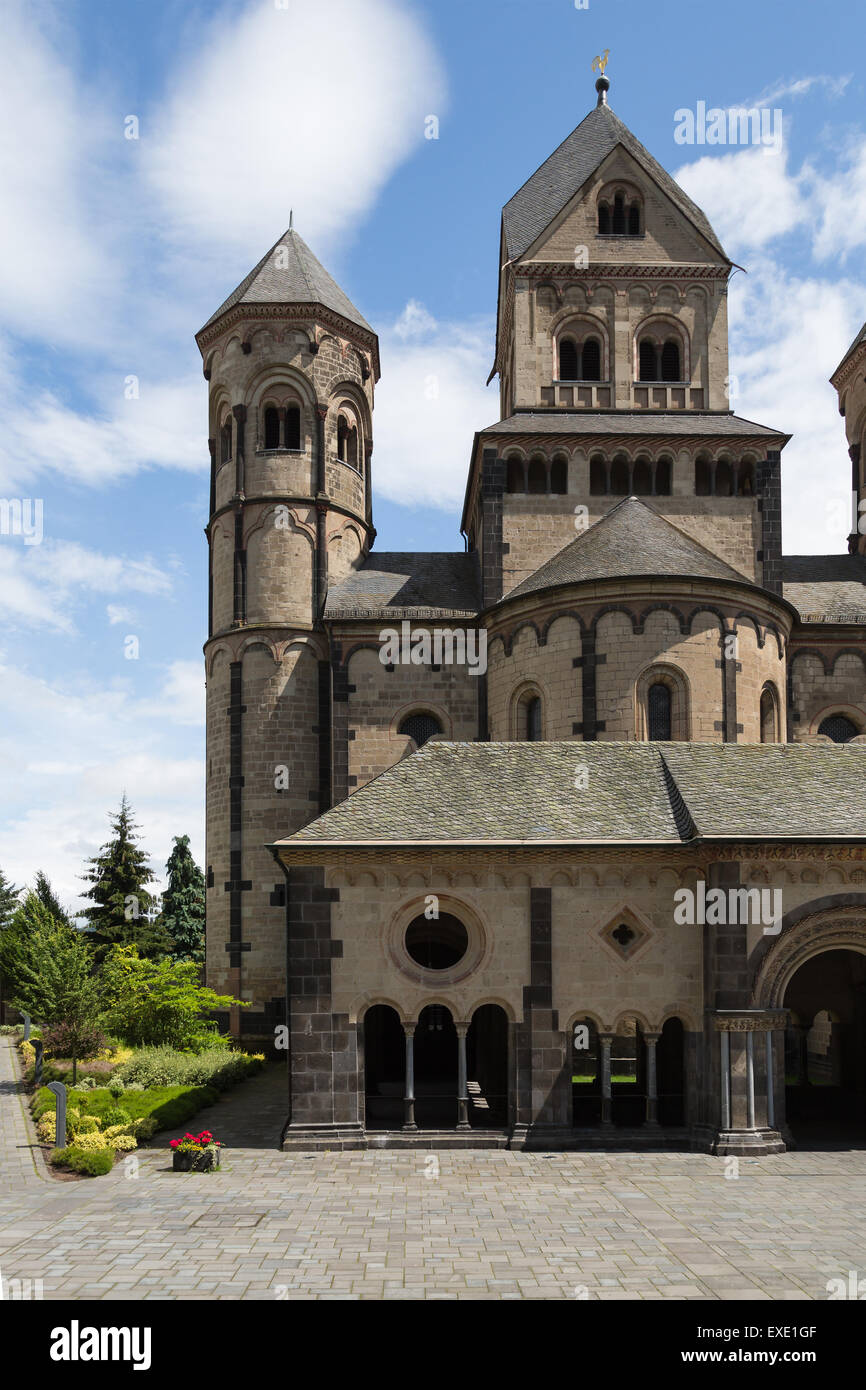 Old medieval benedictine Abbey in Maria Laach, Germany Stock Photo - Alamy