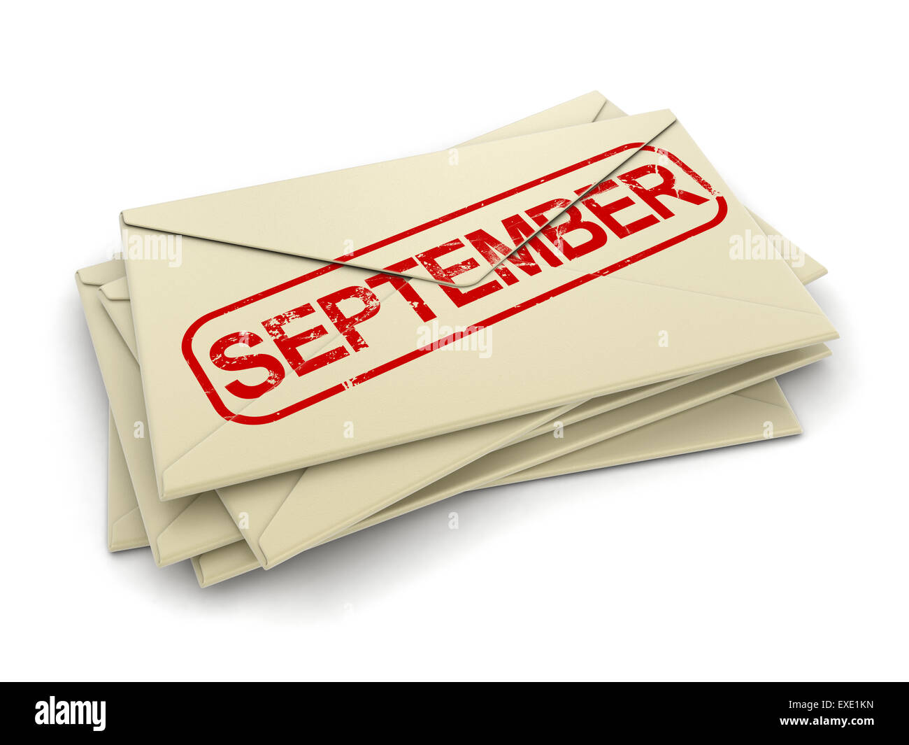 september letters (clipping path included Stock Photo - Alamy