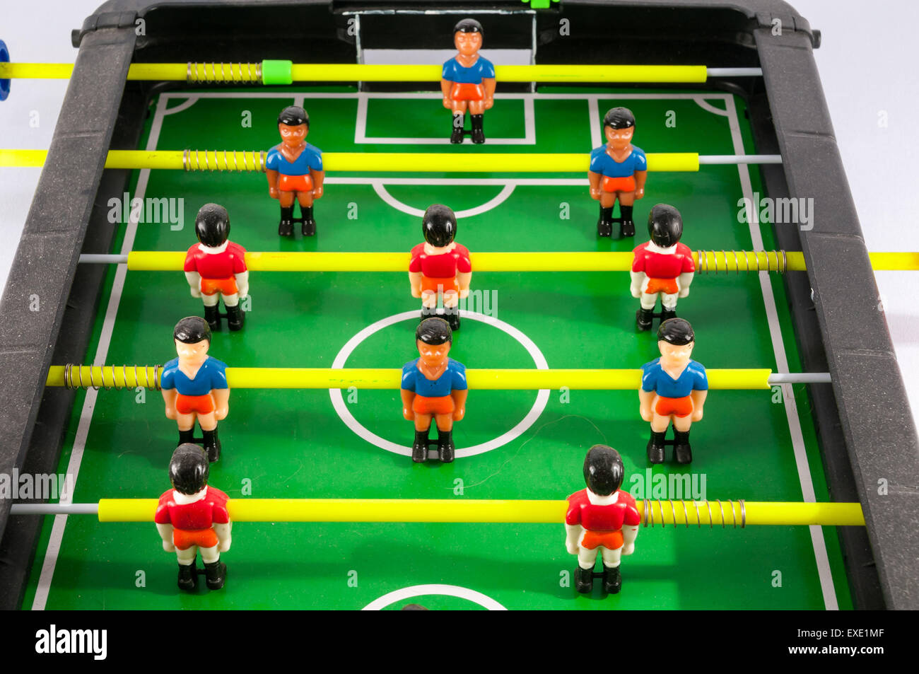 Foosball Football Toy Game Stock Photo - Alamy