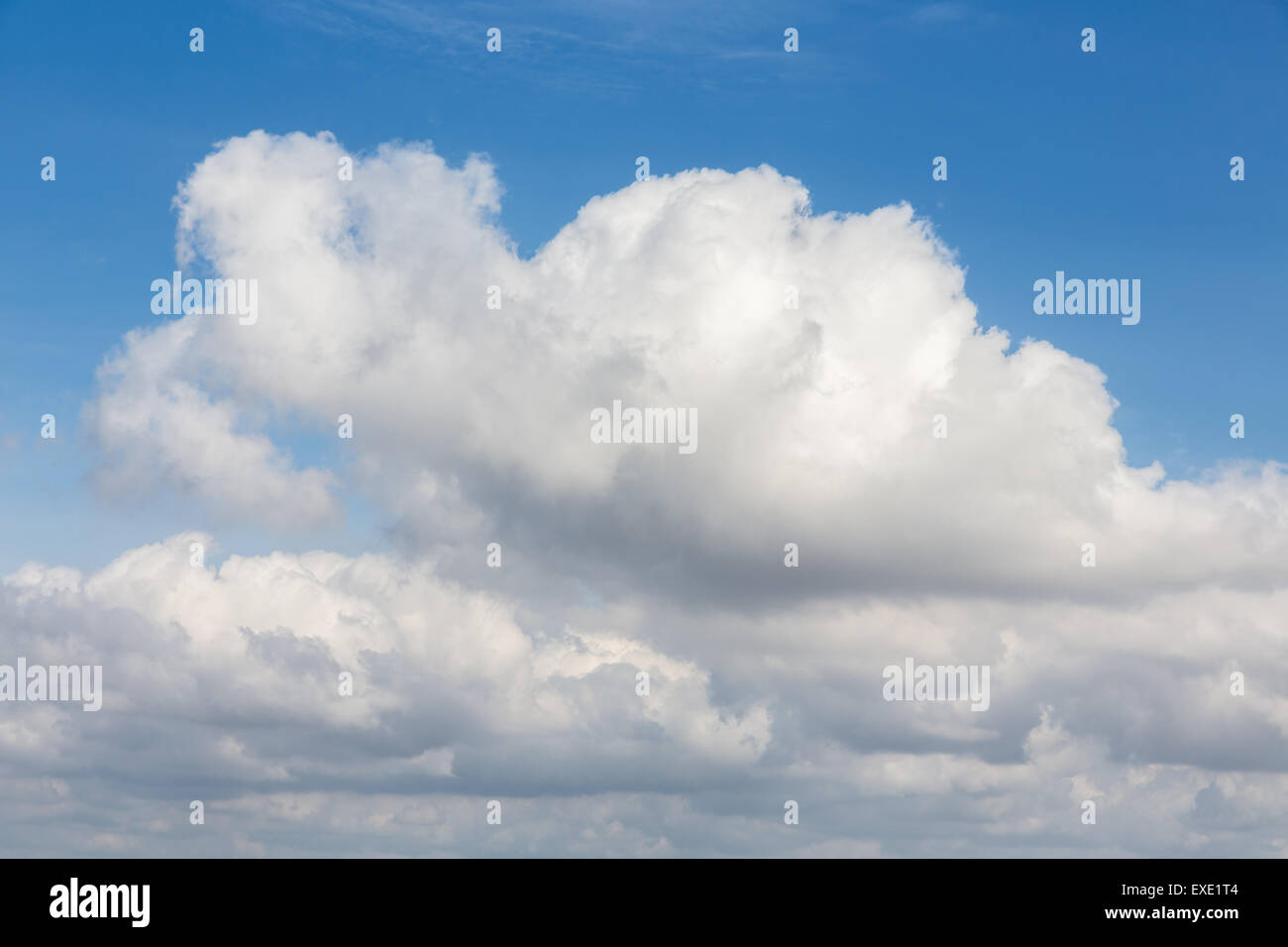 Background of blue sky with clouds in the Netherlands Stock Photo - Alamy