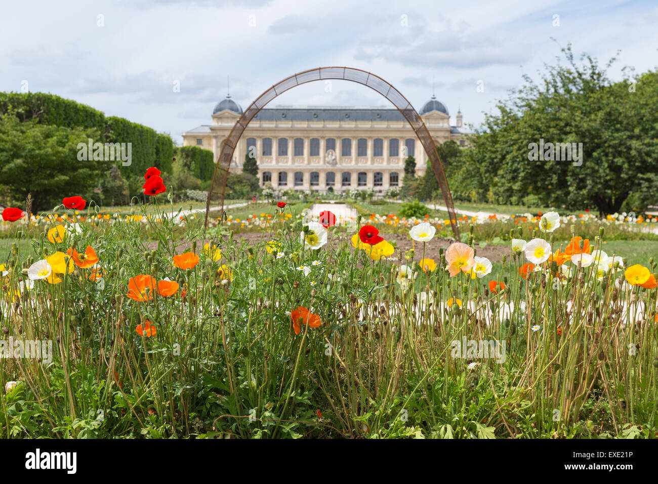 City park Jardin des Plants with natural history museum in Paris ...