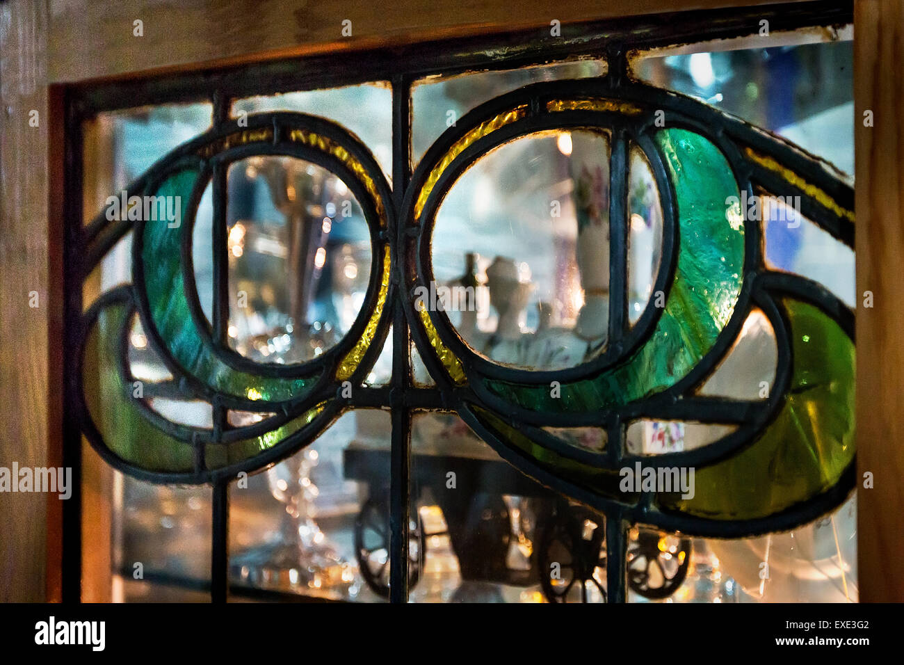 Behind the stained glass Stock Photo - Alamy