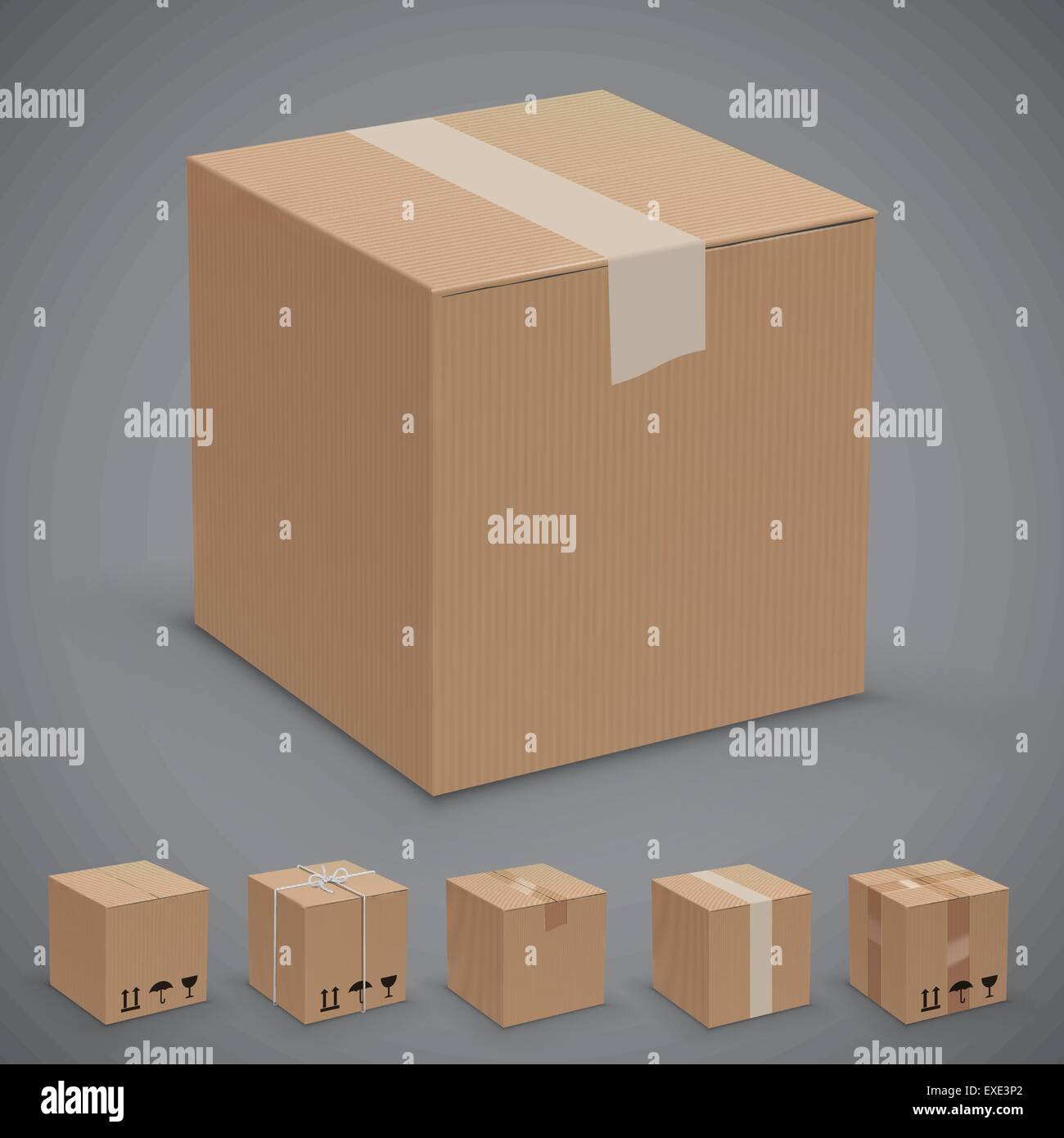 Worn cardboard boxes hi-res stock photography and images - Alamy