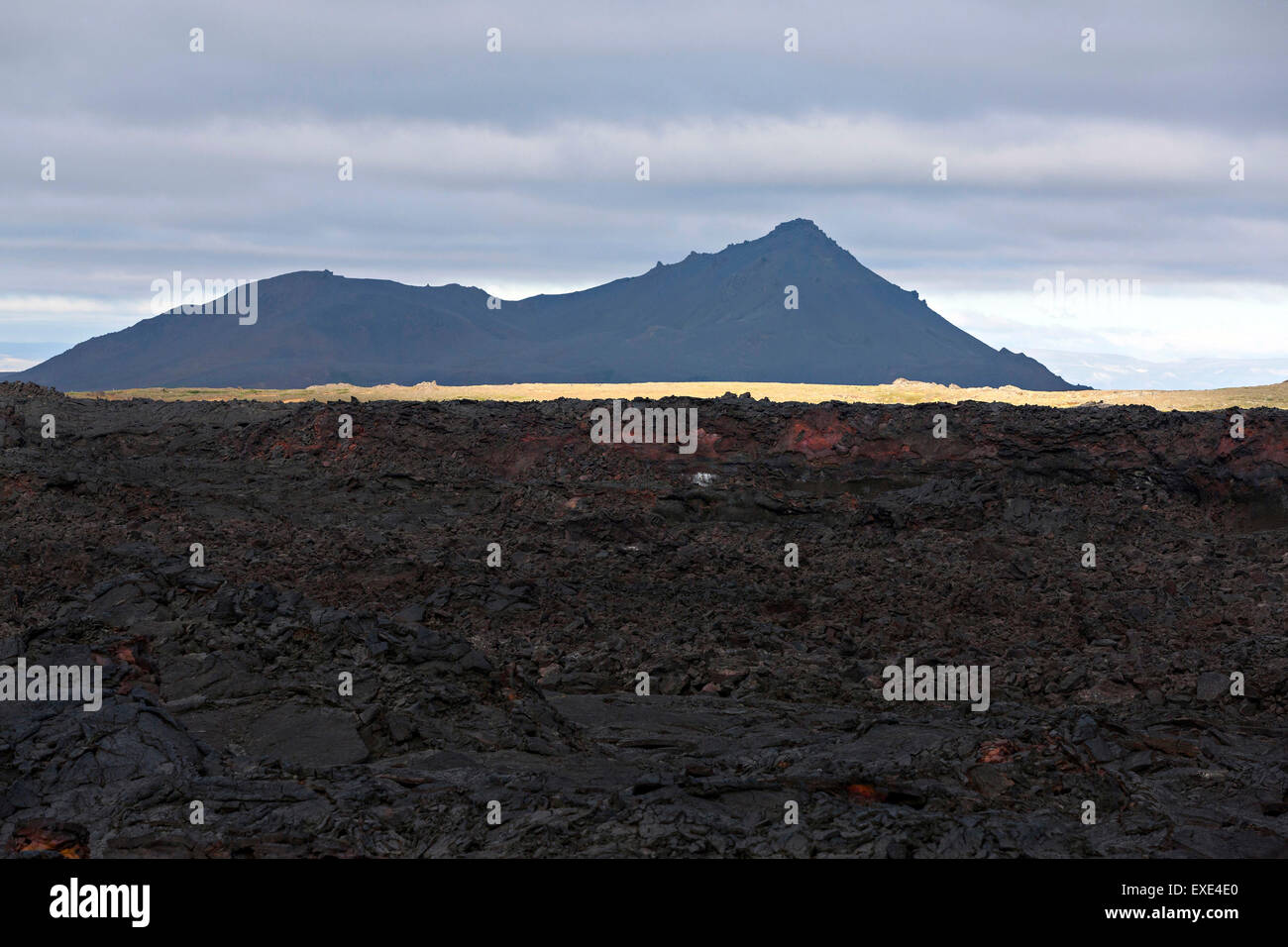 Cold dry Lava Landscape, Central Highlands, Iceland Stock Photo - Alamy