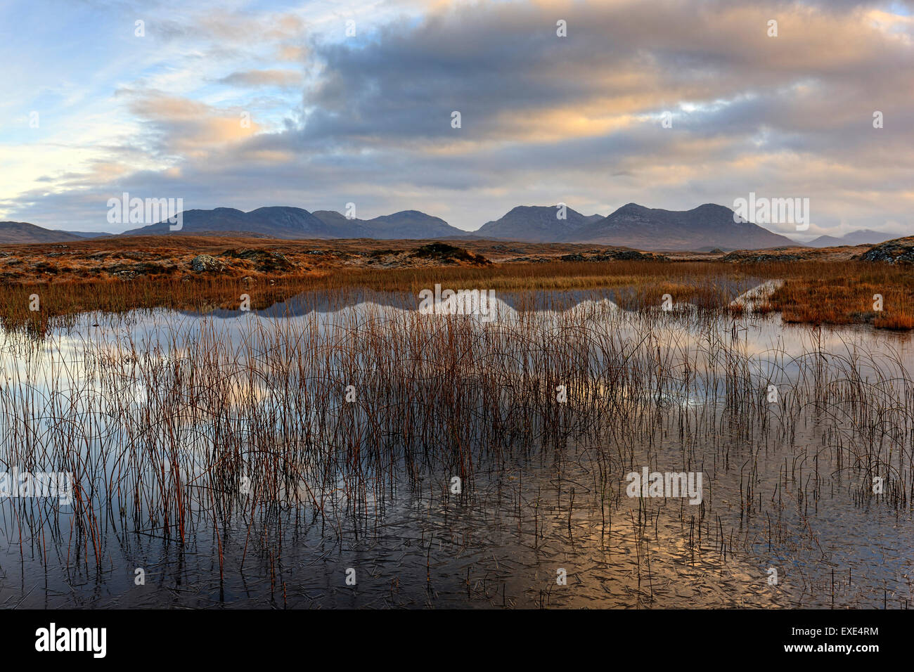 The Twelve Bens, Irish Landscape, Connemara, County Galway, Republic of ...