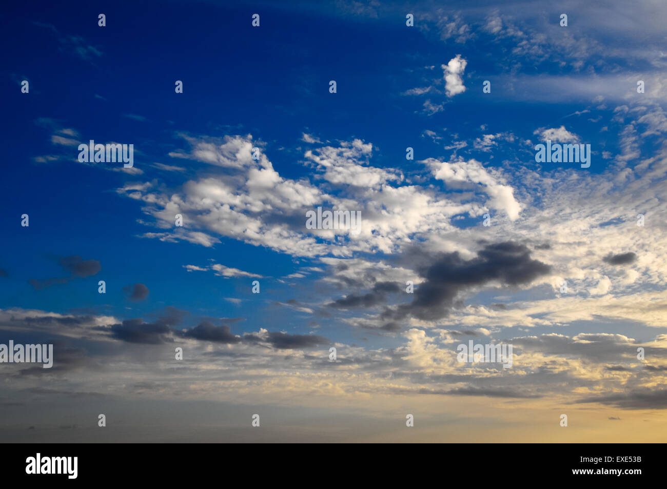 Clouds over the Atlantic Ocean Stock Photo - Alamy