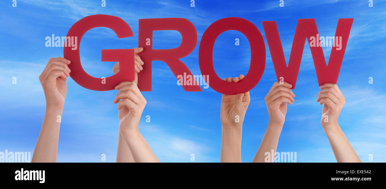 Grow word hi-res stock photography and images - Alamy