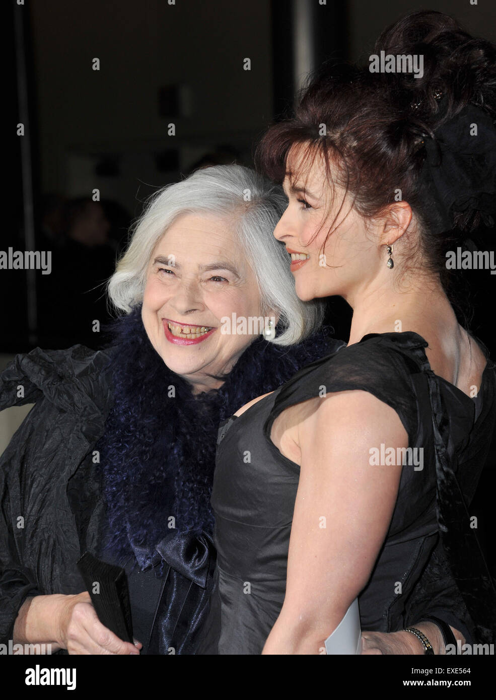 LOS ANGELES, CA - JANUARY 29, 2011: Helena Bonham-Carter & mother Elena ...