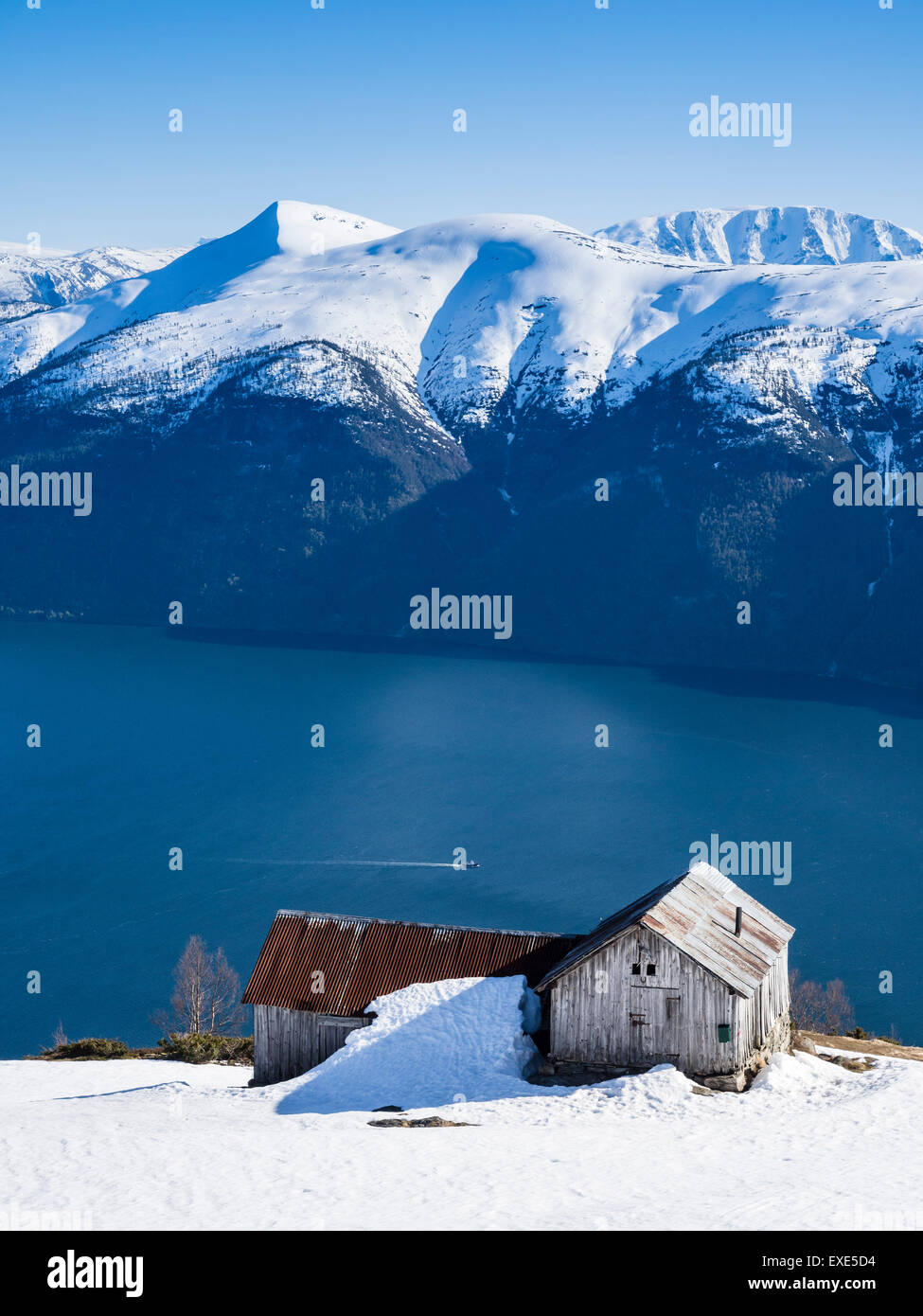 Lustrafjord boat hi-res stock photography and images - Alamy