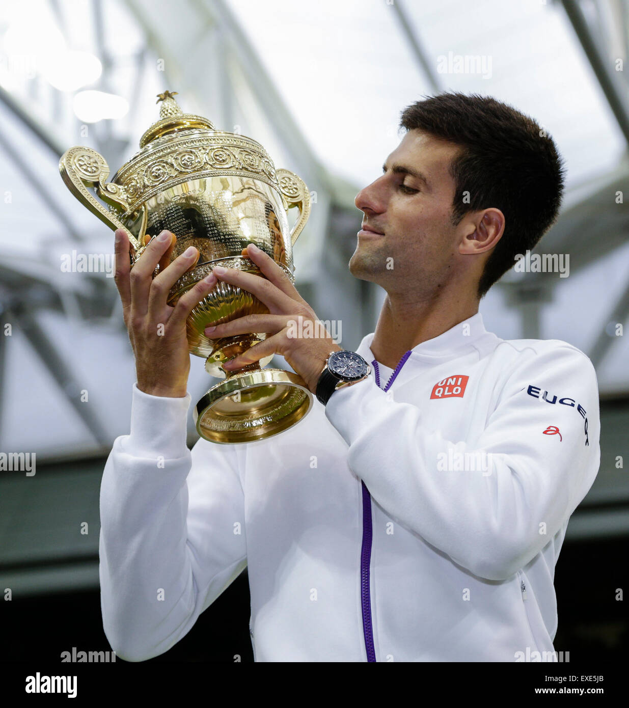 The wimbledon mens singles championship trophy hi-res stock photography ...