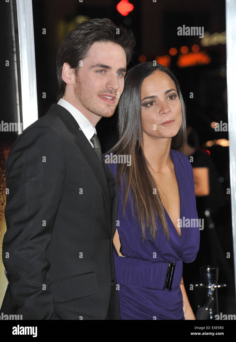LOS ANGELES, CA - JANUARY 26, 2011: Colin O'Donoghue & Alice Braga at ...