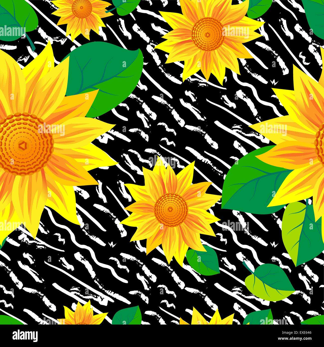 Hand drawn painted seamless pattern Stock Vector Image & Art - Alamy