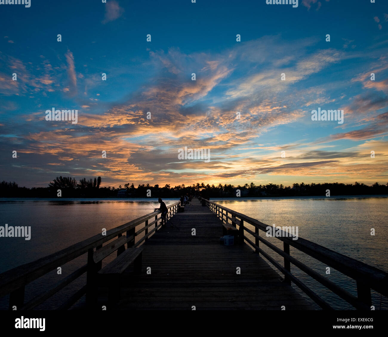 Naples florida sunset pier hi-res stock photography and images - Alamy