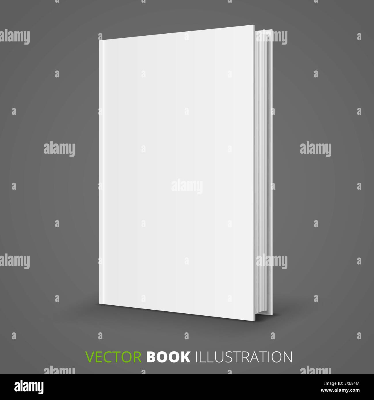 Hardcover book on white Stock Vector Images - Alamy