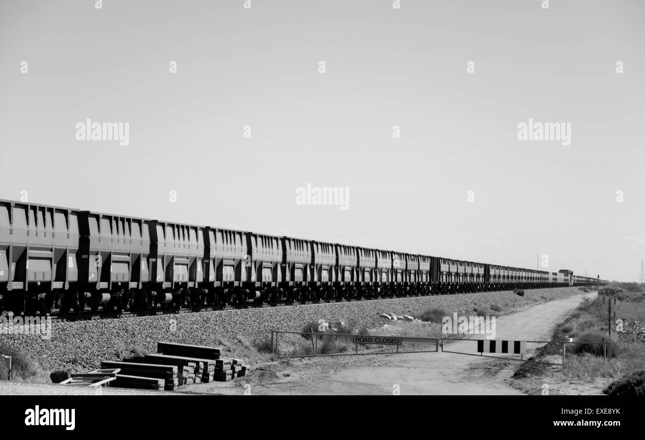 Iron Ore Train - Australia Stock Photo - Alamy