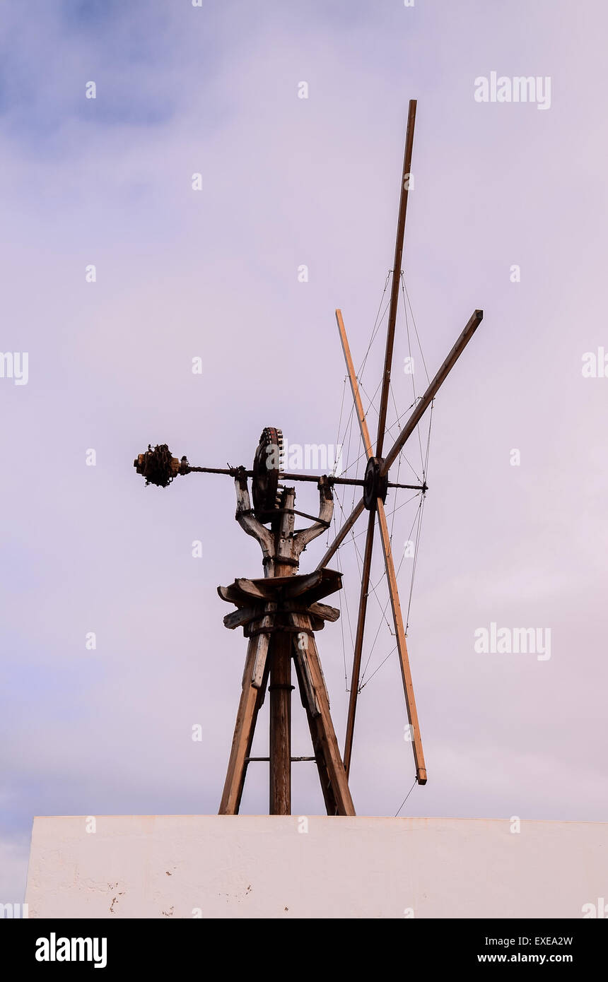 Vintage Wind Mill Stock Photo - Alamy