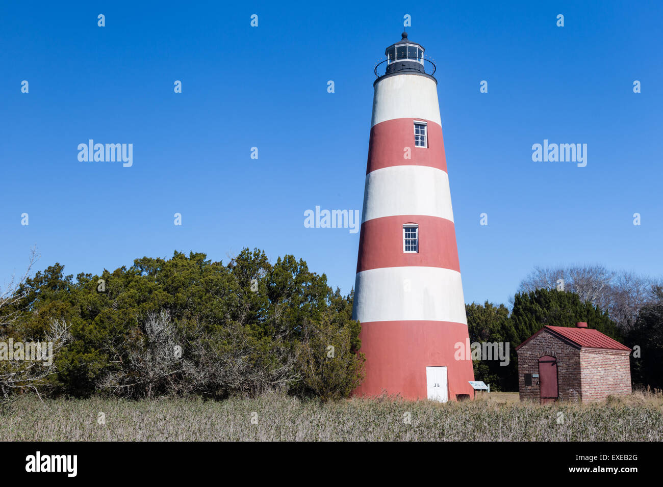 Sapelo Island Lighthouse, Sapelo Island, Georgia Stock Photo - Alamy