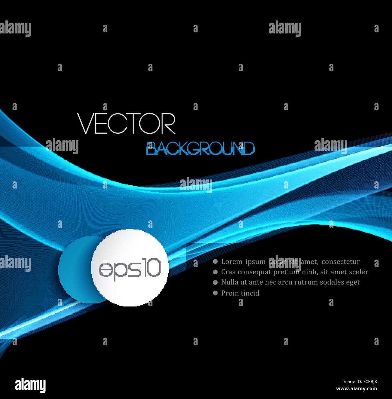 Smooth wave stream line abstract header layout. Vector illustration ...