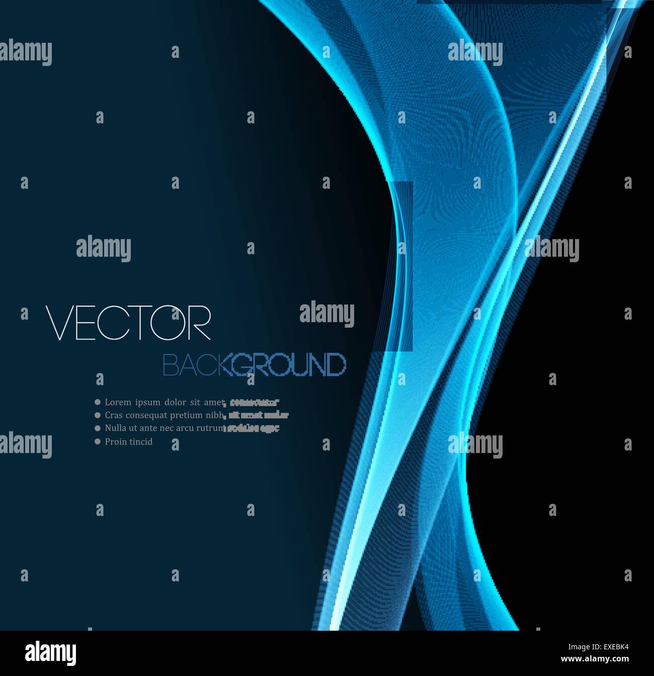 Smooth wave stream line abstract header layout. Vector illustration ...