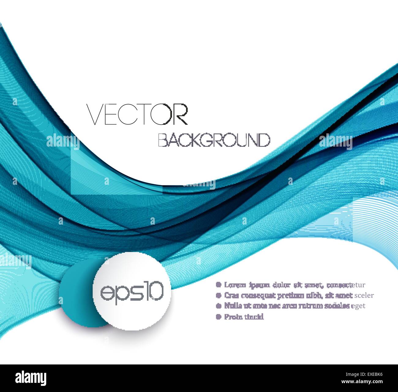 Smooth wave stream line abstract header layout. Vector illustration ...