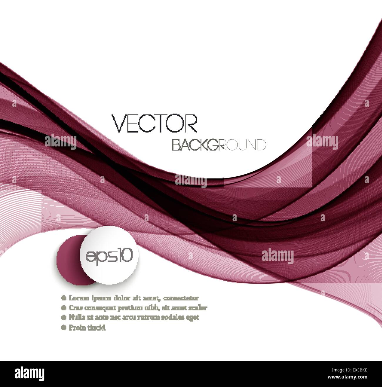 Smooth wave stream line abstract header layout. Vector illustration ...