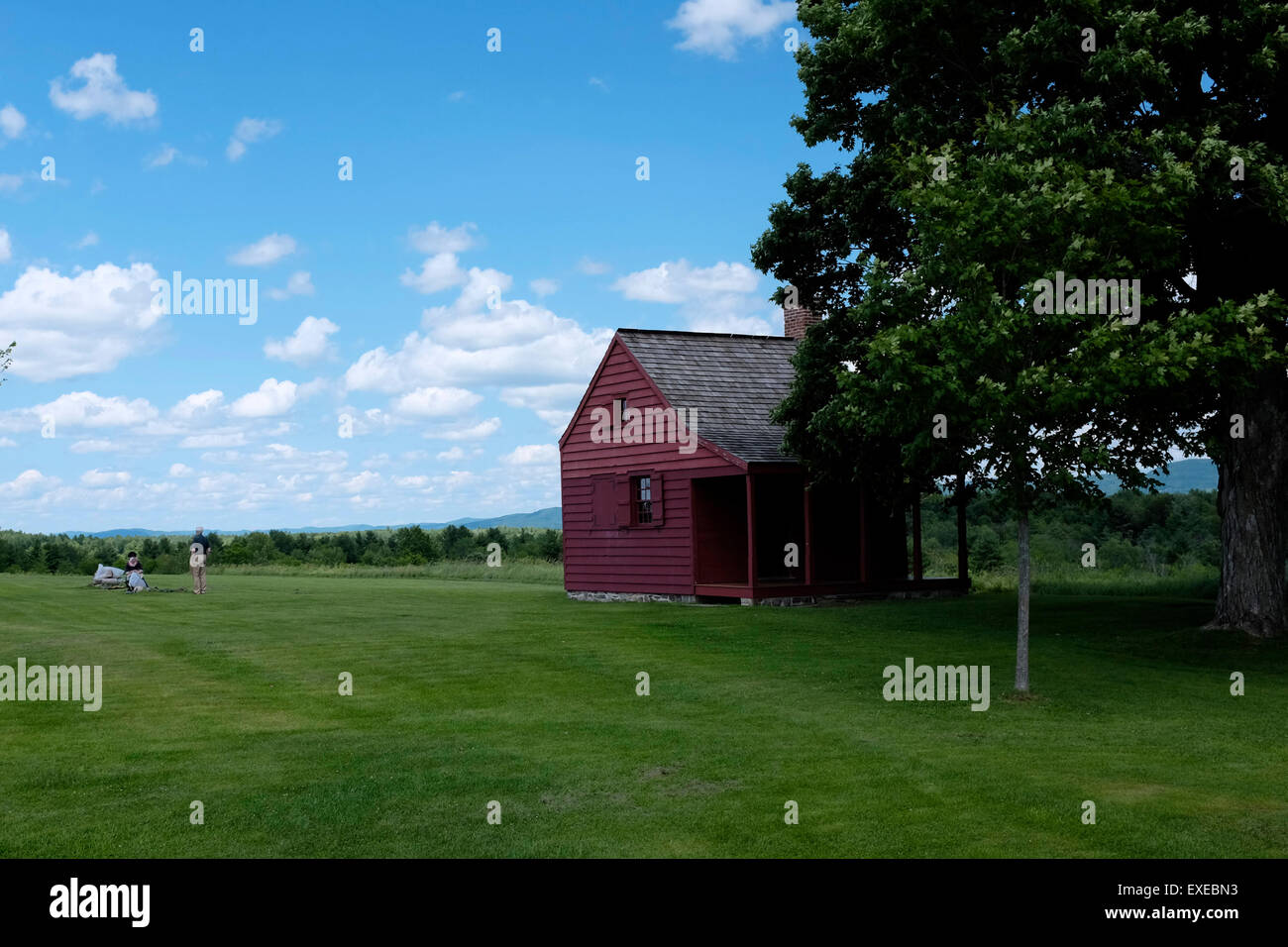 Neilson Farm House at Saratoga National Historical Park Stock Photo - Alamy