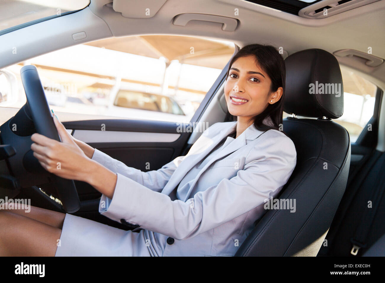 Beautiful asian car model posing hi-res stock photography and images ...