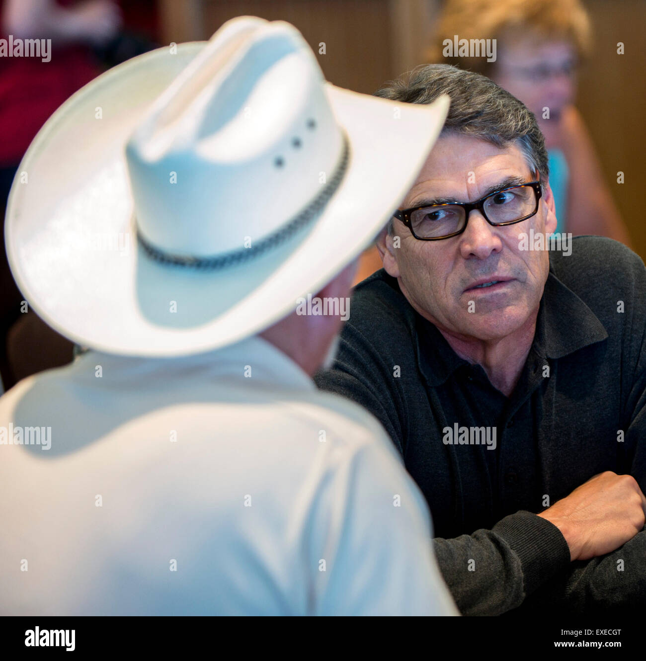 Ellston, Iowa, USA. 12th July, 2015. Former Texas governor and current ...
