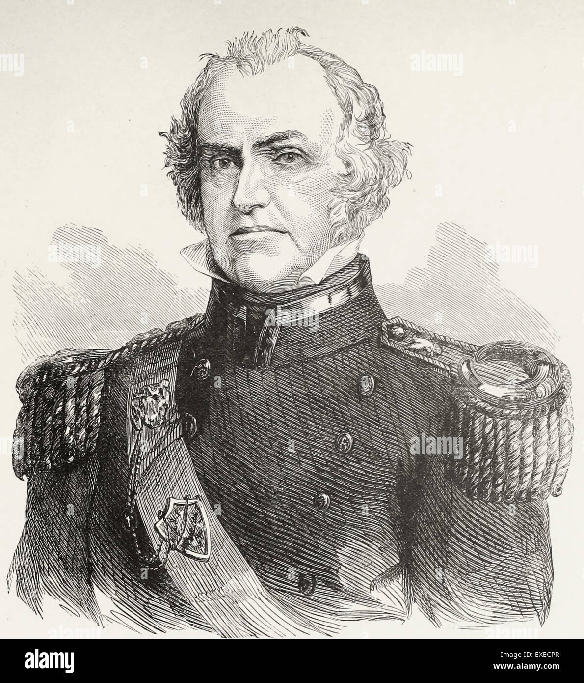 Colonel E D Baker, 1st California Volunteers, USA Civil War Stock Photo ...